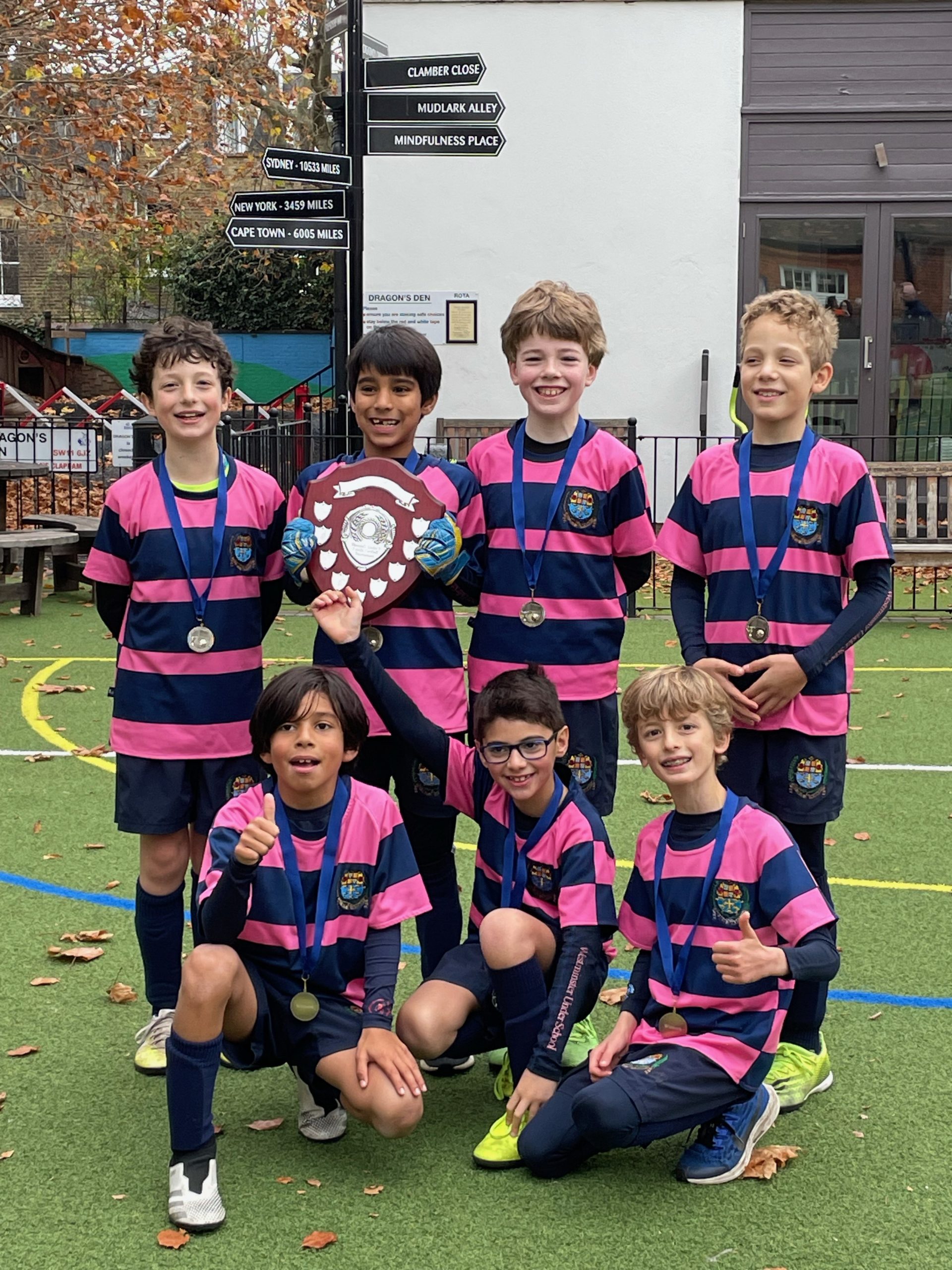 Invincible U9 footballers go unbeaten to win tournament shield